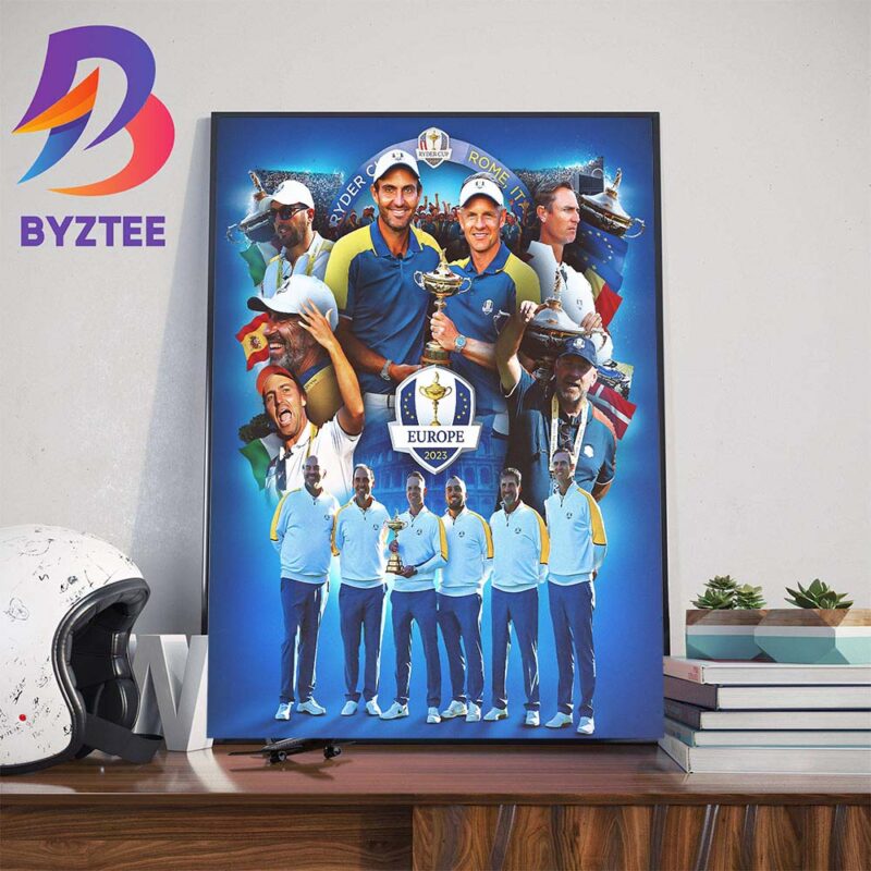 Vice Captains Of Team Europe At Ryder Cup 2023 Wall Decor Poster Canvas ...