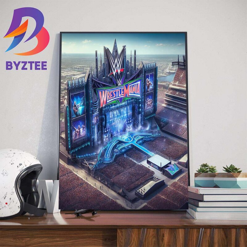 WWE WrestleMania 100 Stage Wall Decor Poster Canvas - Byztee
