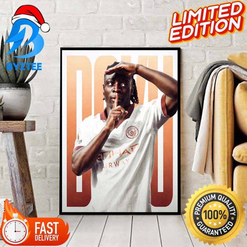 EPL Player Jeremy Doku Of Manchester City Home Poster - Byztee