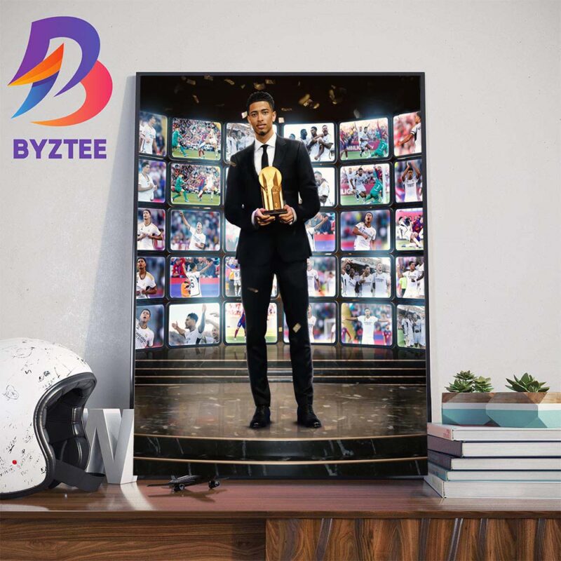 Jude Bellingham Wins The Kopa Trophy At The Ballon Dor 2023 Wall Decor ...