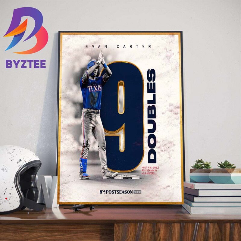 Texas Rangers Evan Carter 9 Doubles Is The Most In A Single Postseason ...