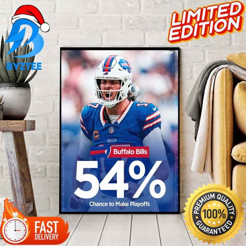 Buffalo Bills Chance To Make 2023 NFL Playoffs Official Poster - Byztee
