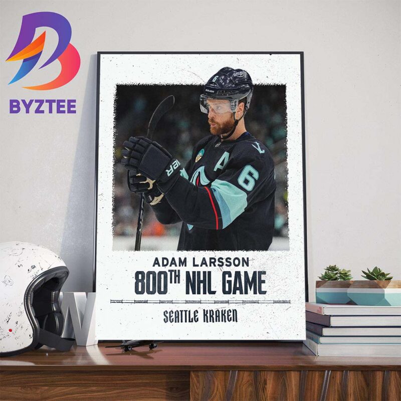 Congrats Seattle Kraken Player Adam Larsson 800th NHL Game In Career ...