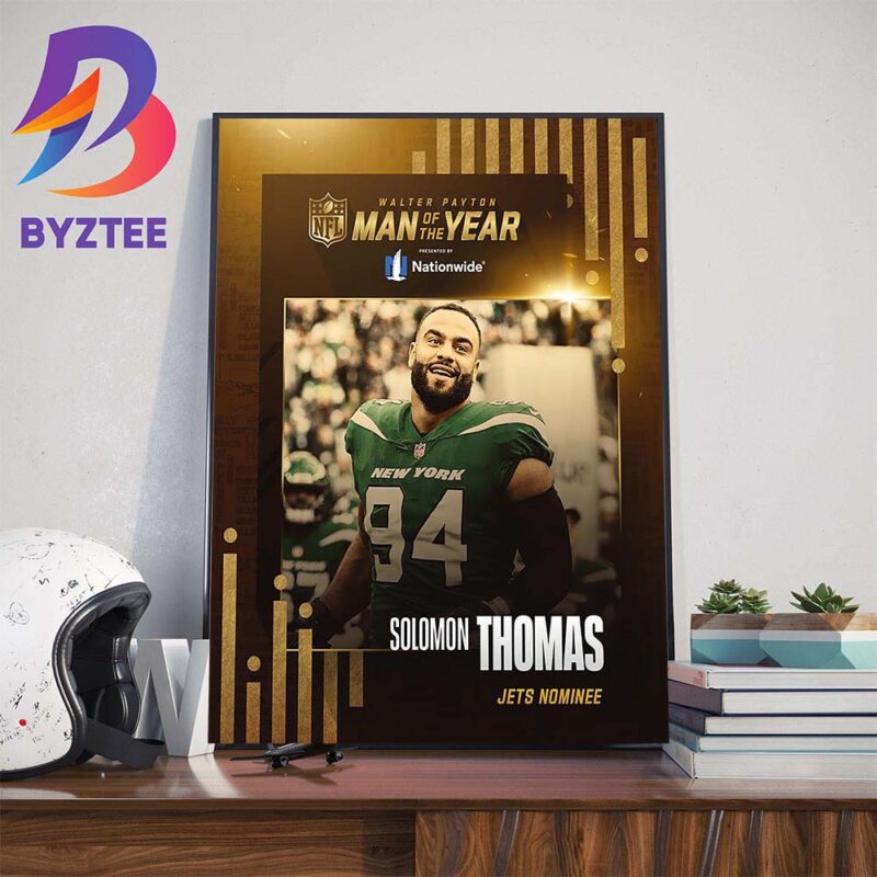 The New York Jets Player Solomon Thomas Is The 2023 NFL Walter Payton ...