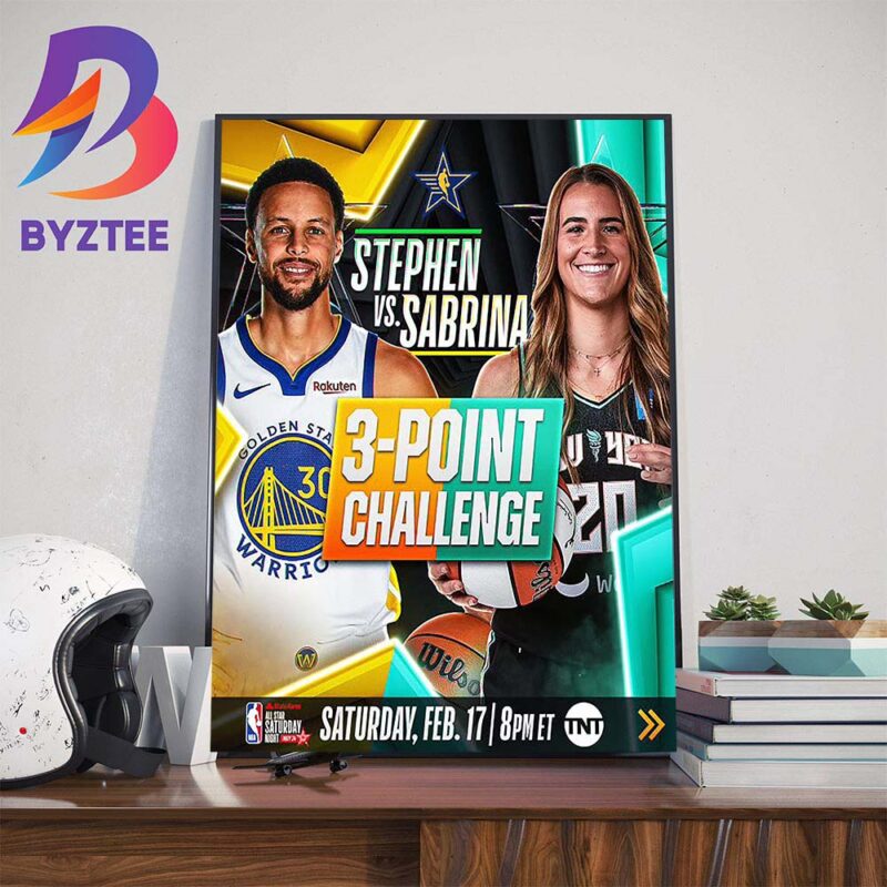 3-Point Challenge The Stage Is Set Stephen Curry Vs Sabrina Ionescu Art ...