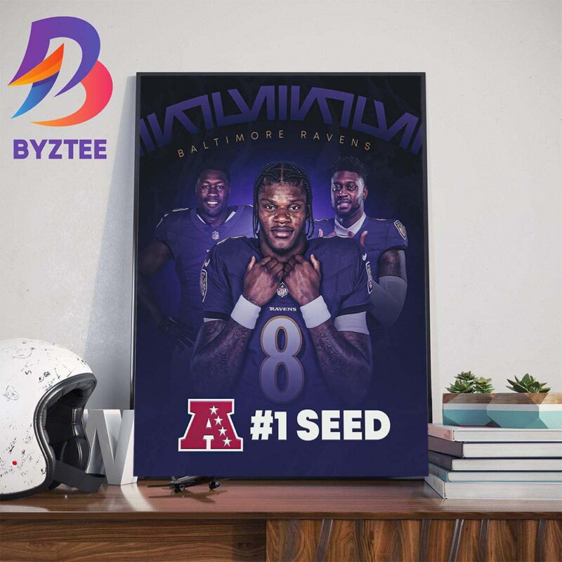 Congratulations To The Baltimore Ravens For AFC Seed 1 Art Decorations ...