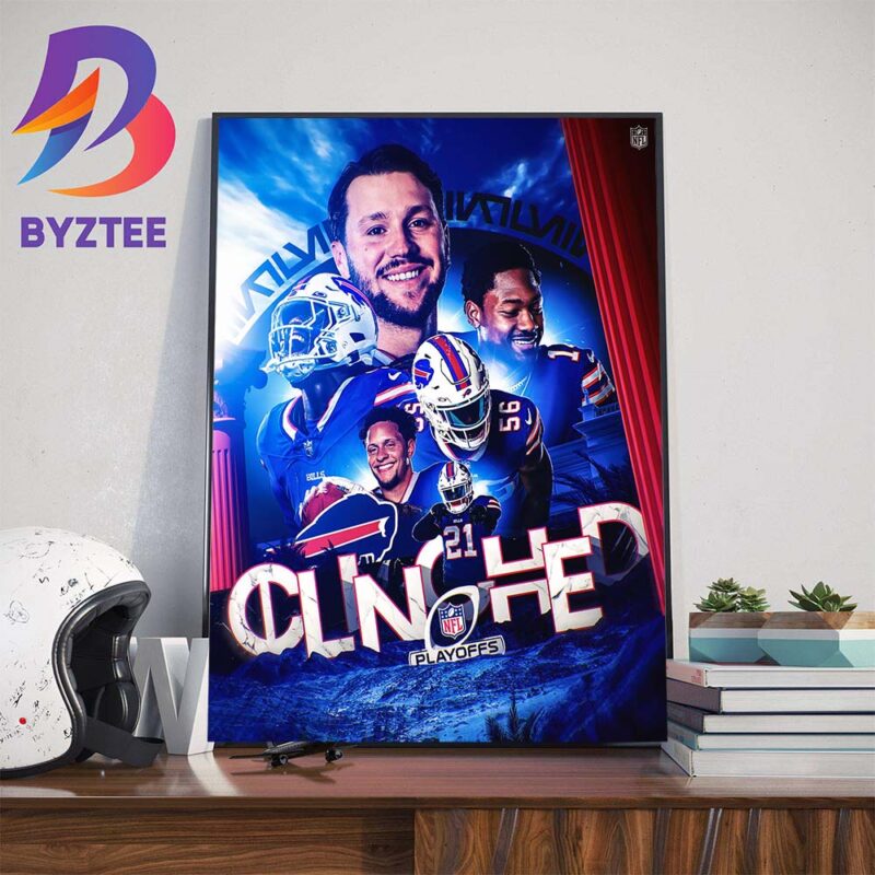 Congratulations To The Buffalo Bills Clinched NFL Playoffs Art ...