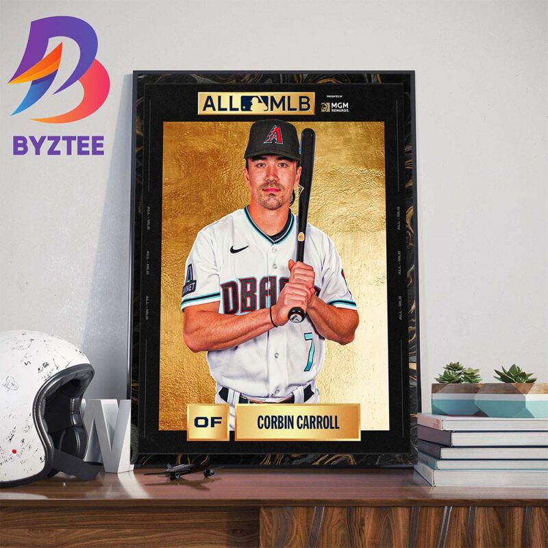 Corbin Carroll Winning 2023 All-MLB First Team Art Decorations Poster ...