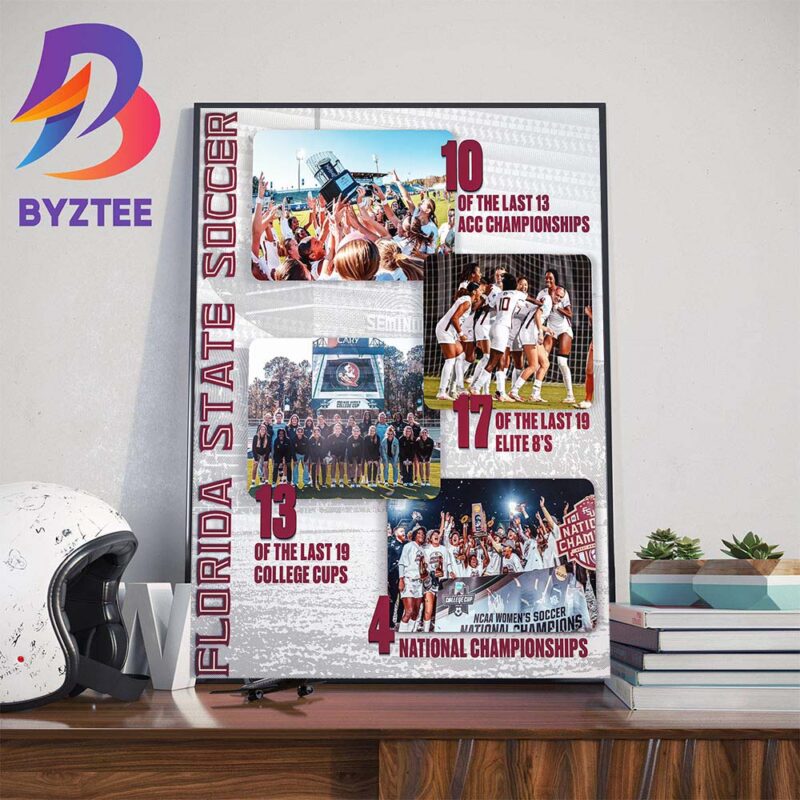 Florida State Seminoles Womens Soccer Standard Of Excellence Art Decor ...