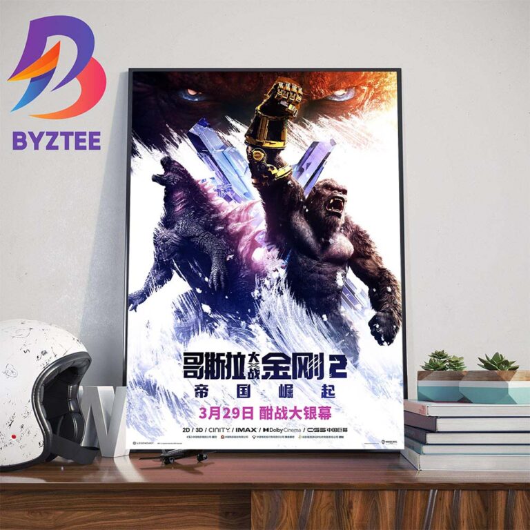Official Chinese Poster Godzilla x Kong The New Empire Classic T-Shirt ...