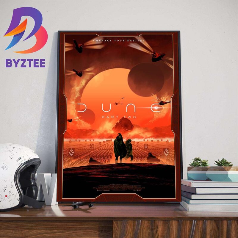 New Dune Part 2 Poster By Matt Griffin Art Decor Poster Canvas - Byztee