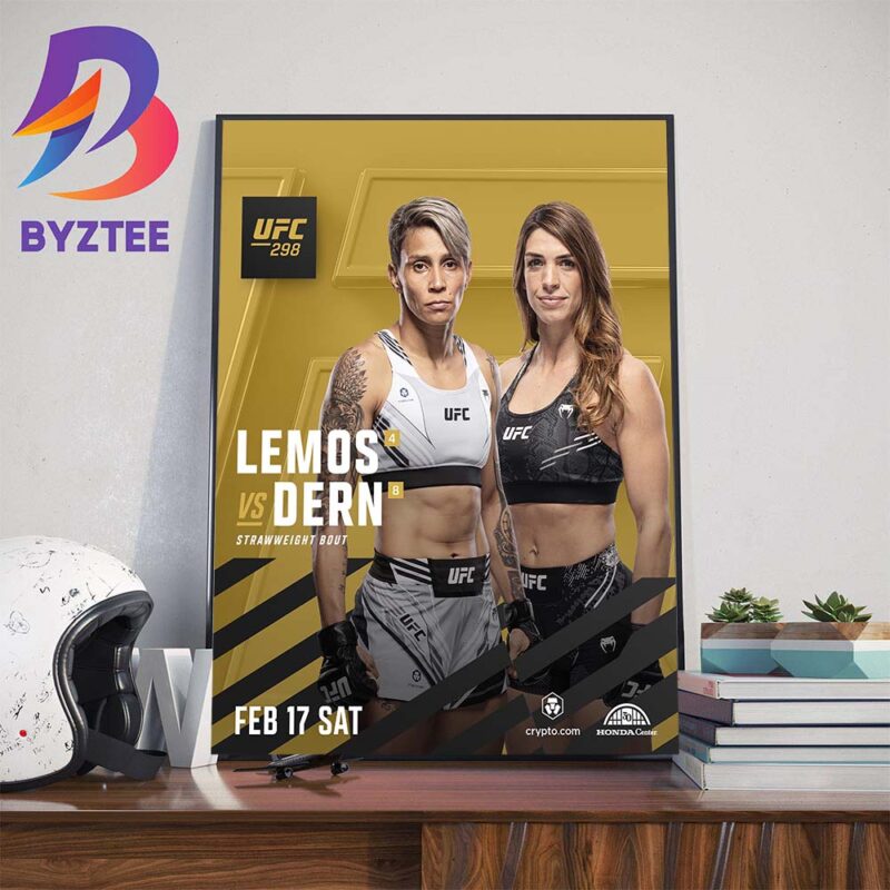 The Official Poster For UFC 298 Strawweight Bout Art Decor Poster ...