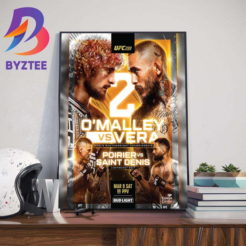 The Official Poster UFC 299 For World Bantamweight Championship And ...