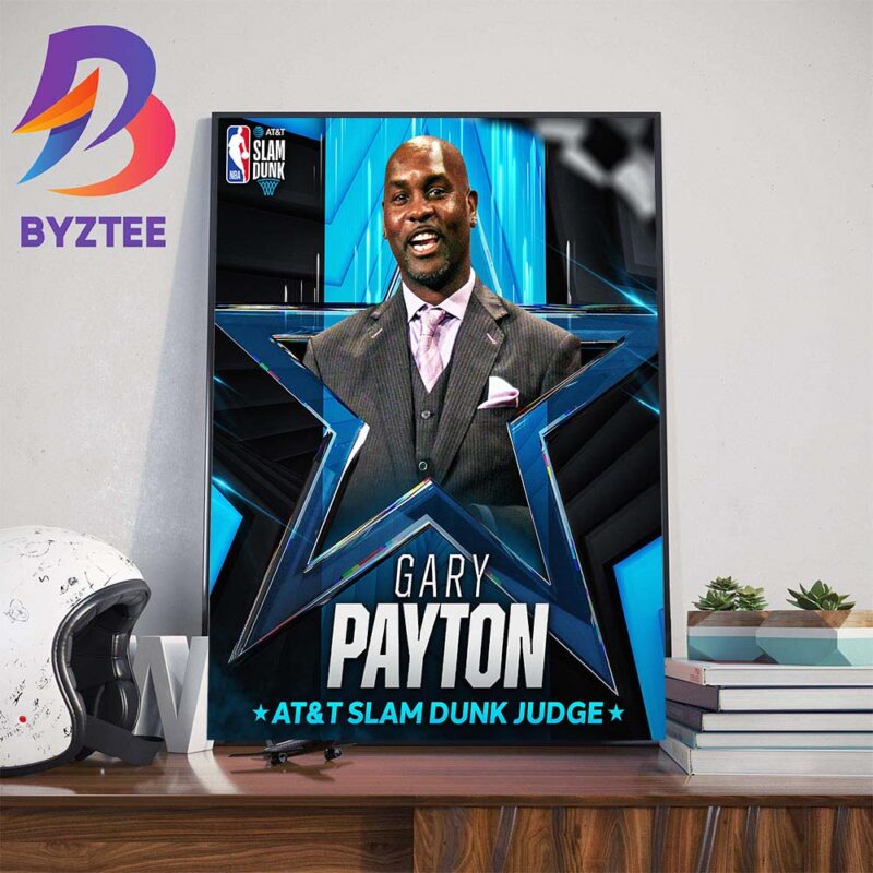 2024 AT and T Slam Dunk Judge Is Gary Payton Art Decorations Poster ...