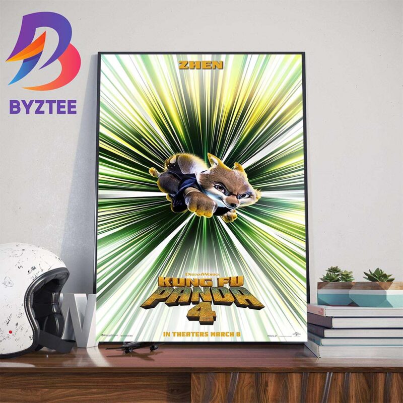 Awkwafina As Zhen In Kung Fu Panda 4 Official Poster Art Decorations ...