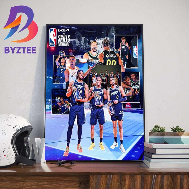 Team Pacers Kept The Kia Skills Title In Indy Art Decorations Poster ...