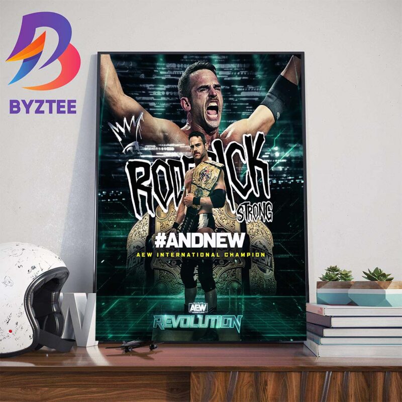 AEW Revolution Roderick Strong And New AEW International Champion Wall ...