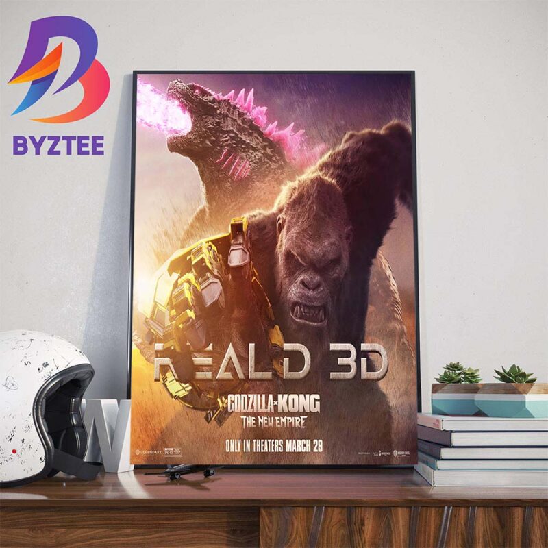 Godzilla x Kong The New Empire RealD 3D Official Poster Art Decorations ...