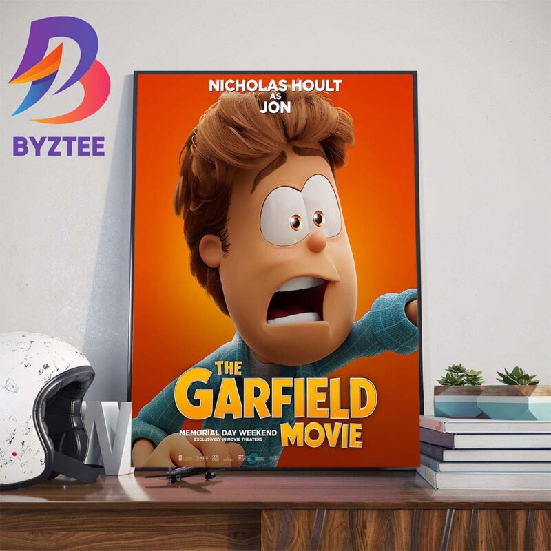 Nicholas Hoult As Jon In The Garfield Movie Official Poster Wall Decor ...