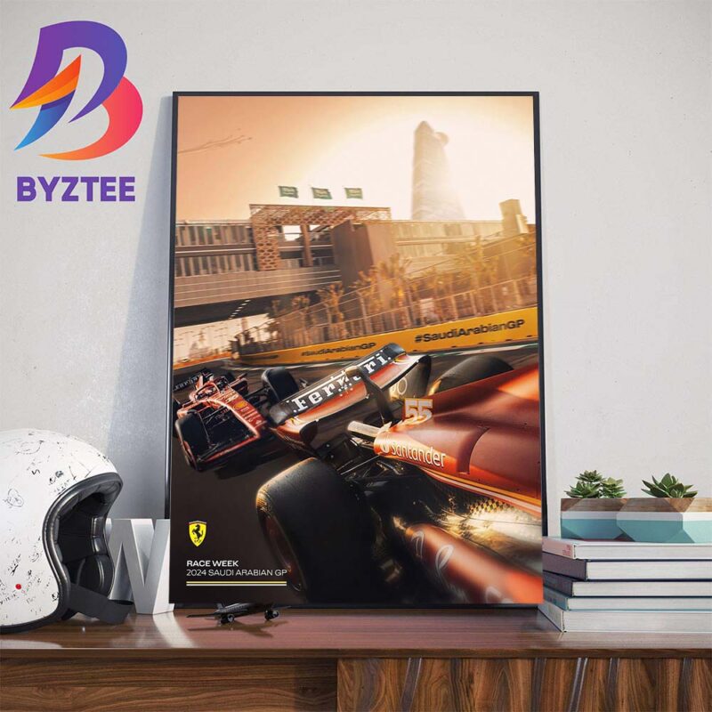 Scuderia Ferrari F1 Team Race Week at Saudi Arabian GP Wall Decor ...