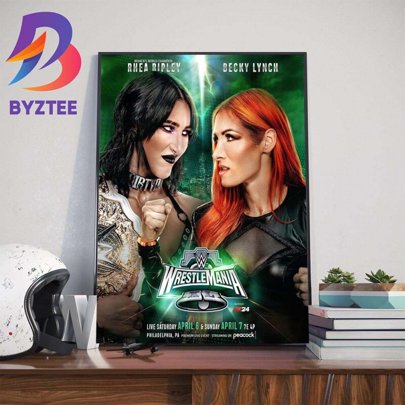 The Womens World Champion Rhea Ripley Defends Against Becky Lynch At ...