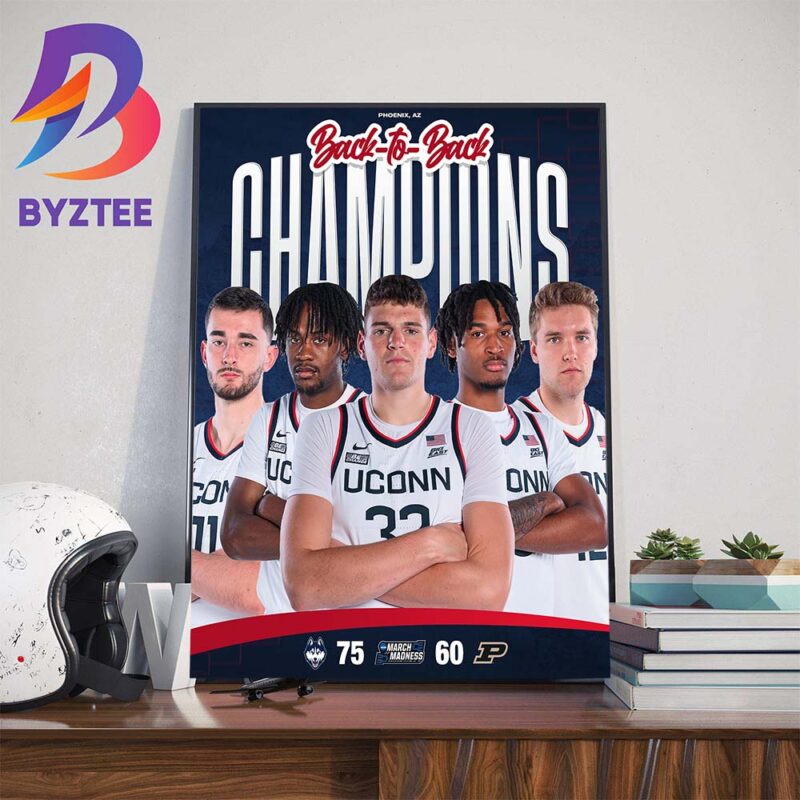 2023-2024 Back-To-Back National Champions NCAA Mens Basketball Are ...