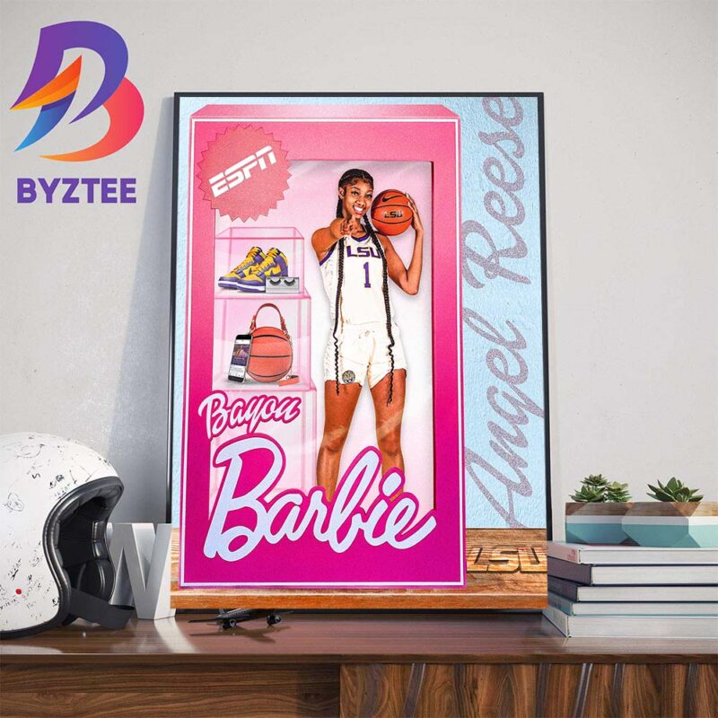 Bayou Barbie x Angel Reese LSU Tigers Womens Basketball Home Decor ...