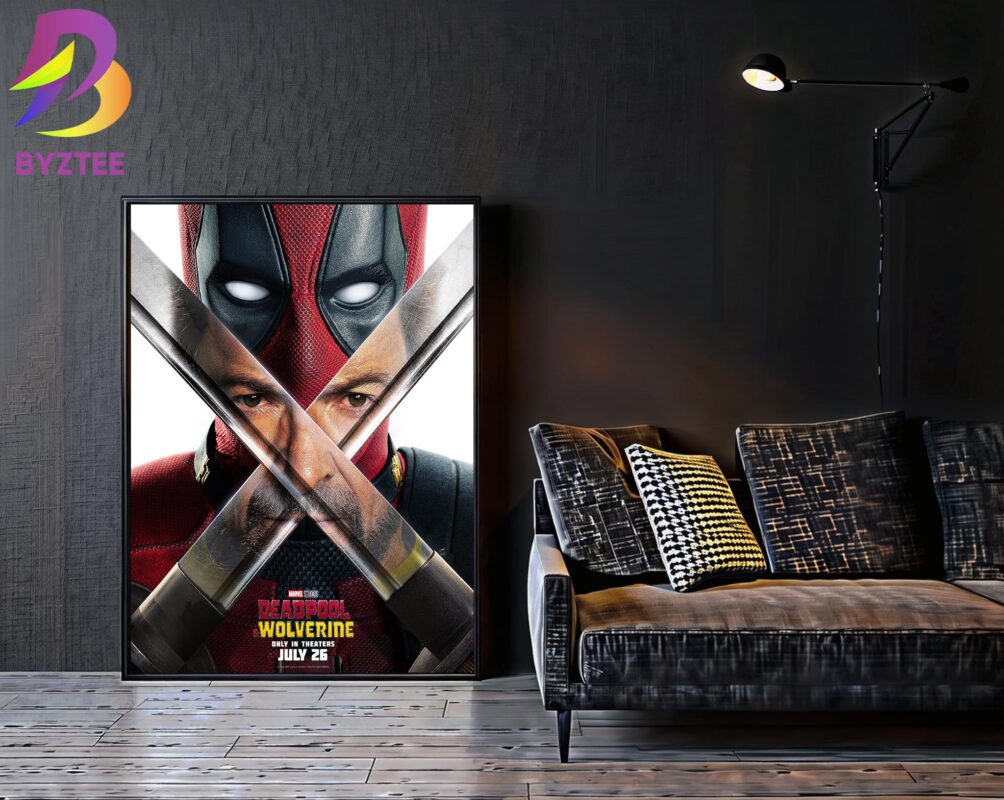 Official Character Poster Wolverine Face On Deadpool Sword Deadpool And ...