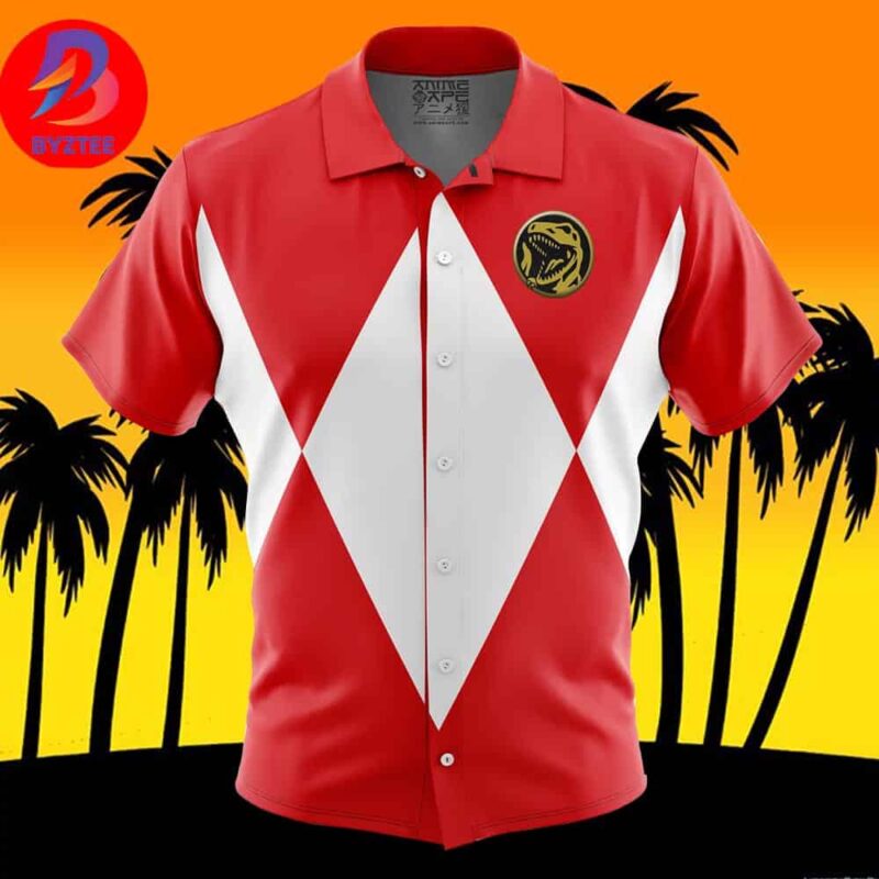 Red Ranger Mighty Morphin Power Rangers For Men And Women In Summer ...