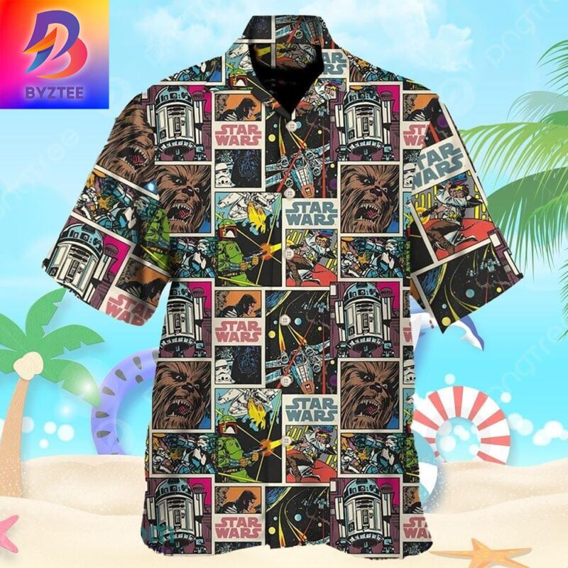 Star Wars Print Comic Pattern For Star Wars Movie Fans Tropical Aloha ...