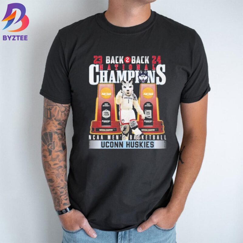 UConn Huskies Repeat 2024 National Champions NCAA Mens Basketball Big ...
