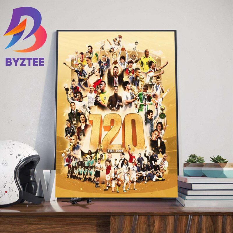 120 Years 1904-2024 Foundation Of FIFA In Paris Official Poster Wall ...