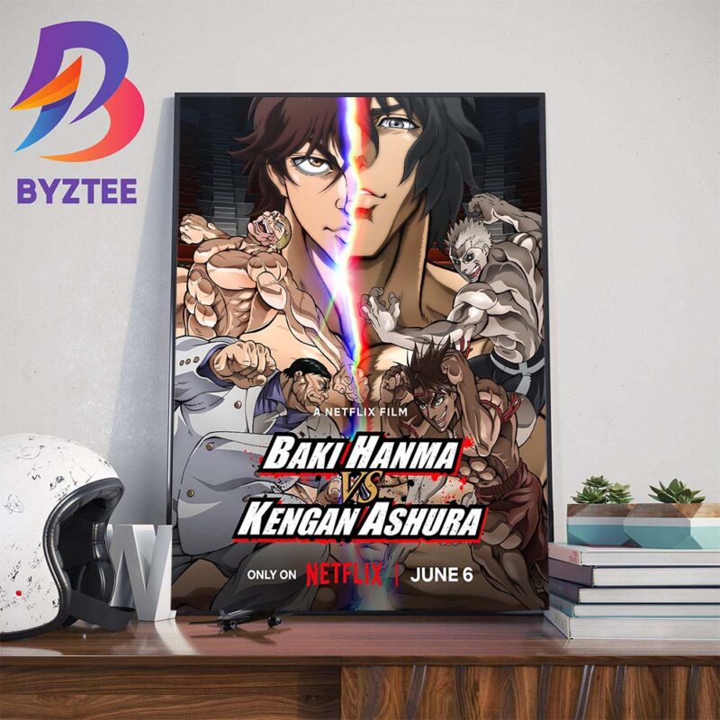 Baki Hanma Vs Kengan Ashura Anime Film New Key Visual Home Decor Poster ...