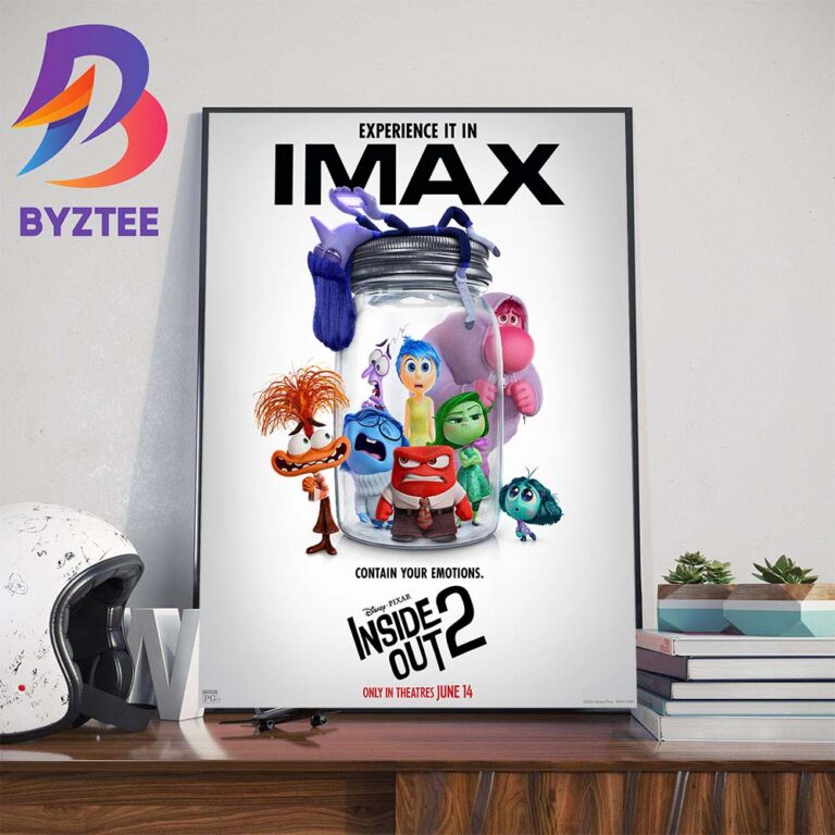Disney x Pixar Contain Your Emotions Inside Out 2 IMAX Poster Movie ...