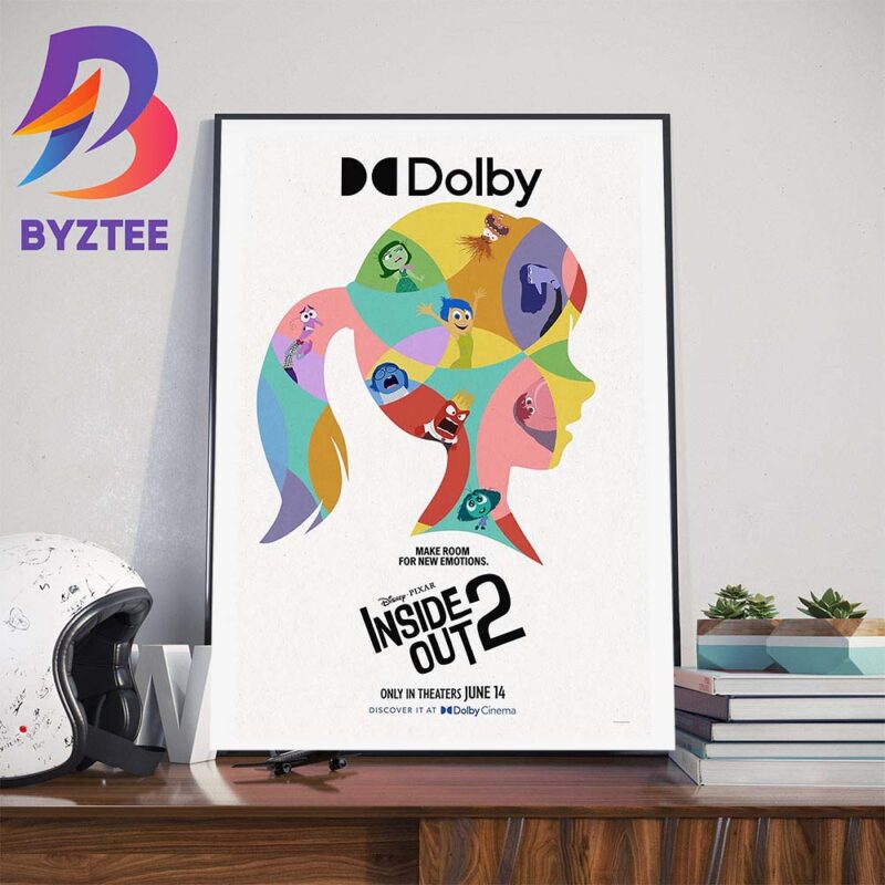 Disney x Pixar Make Room For New Emotions Inside Out 2 Dolby Cinema Poster Movie Wall Decor ...