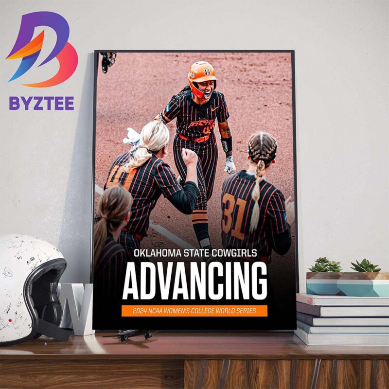 OSU Cowgirl Advancing 2024 NCAA Womens College World Series Wall Decor ...