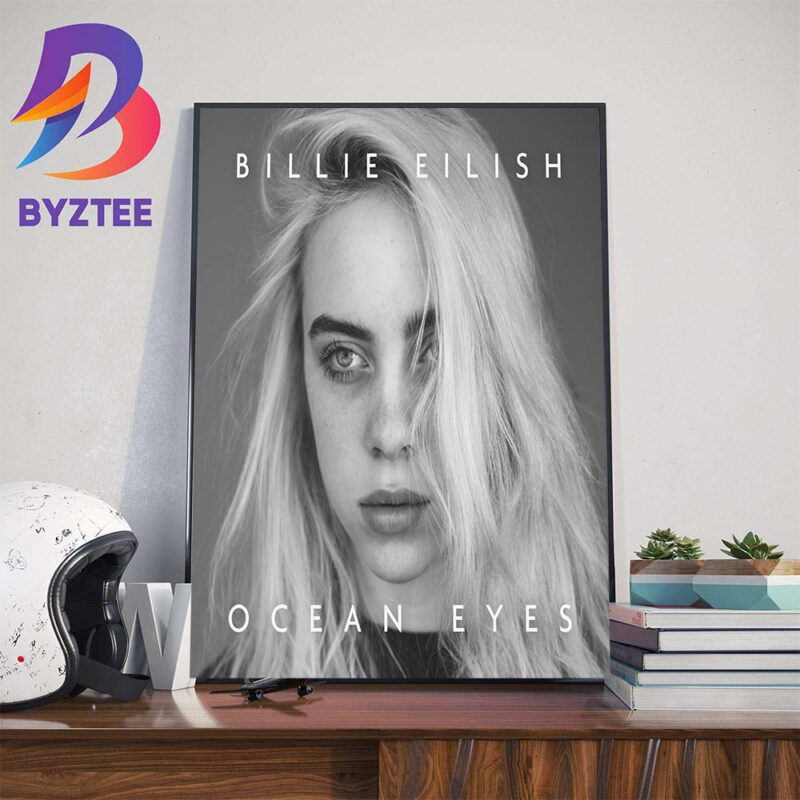 Ocean Eyes By Billie Eilish Official Poster Wall Decor Poster Canvas - Byztee