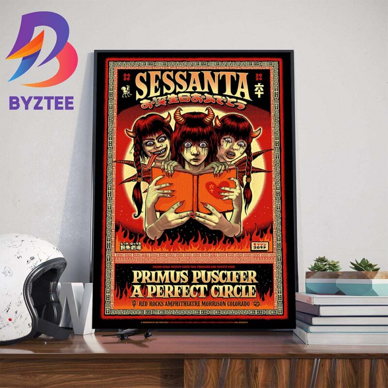 Sessanta Poster At The Red Rocks Amphitheatre Morrison CO April 26th ...