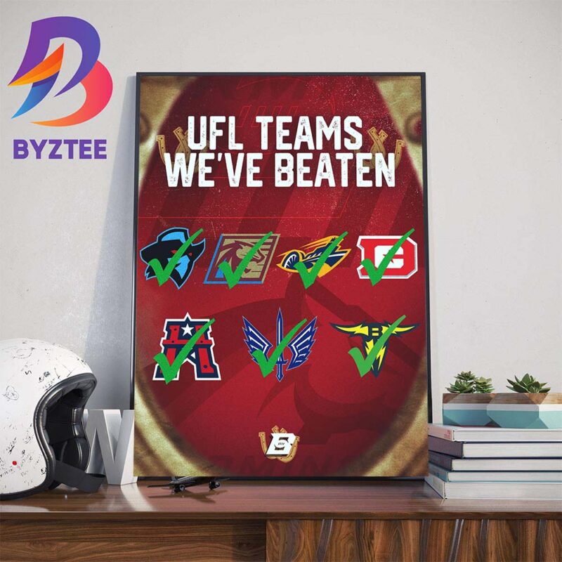 2024 UFL Champions The Dynasty Birmingham Stallions Beaten UFL Teams ...