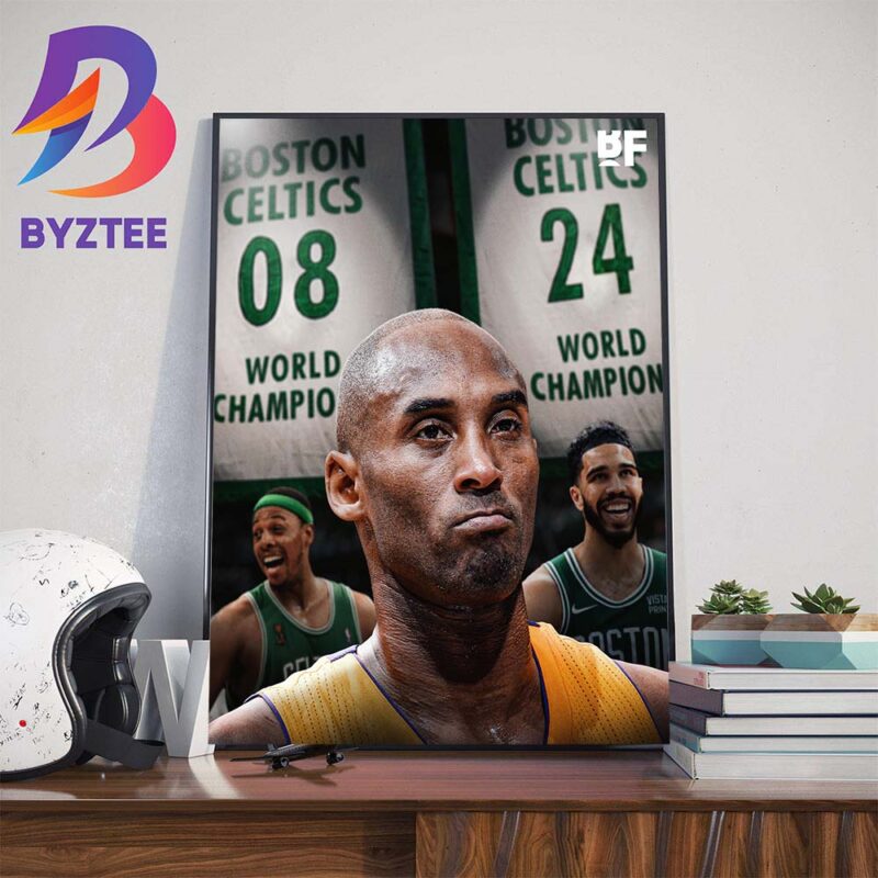 Boston Celtics 2008 And 2024 NBA World Champion Wall Decor Poster ...