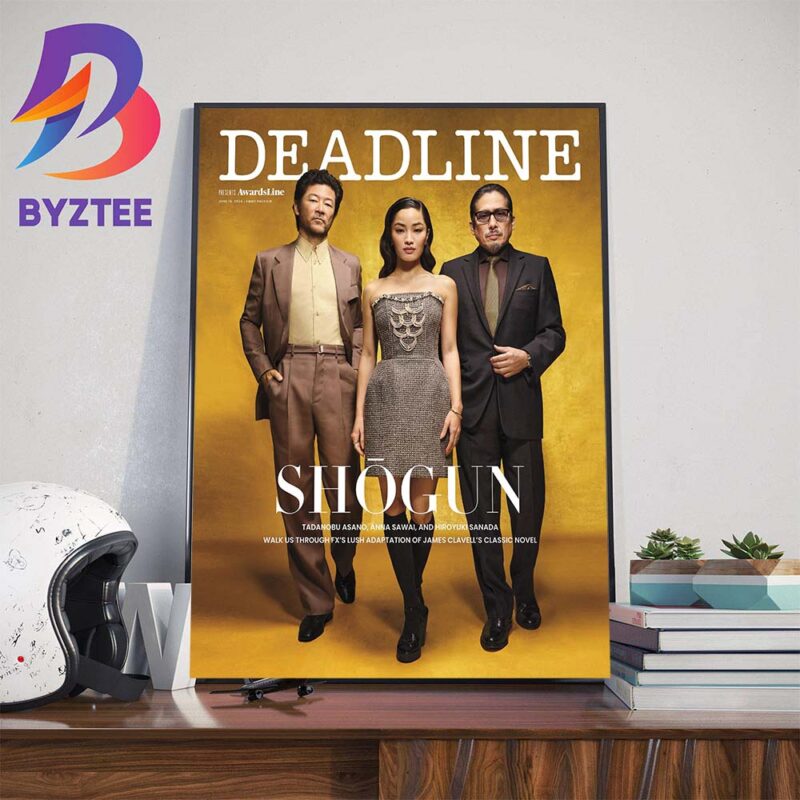 Stars Of Shogun Hiroyuki Sanada Anna Sawai And Tadanobu Asano Pose For Newest Awardsline Issue ...