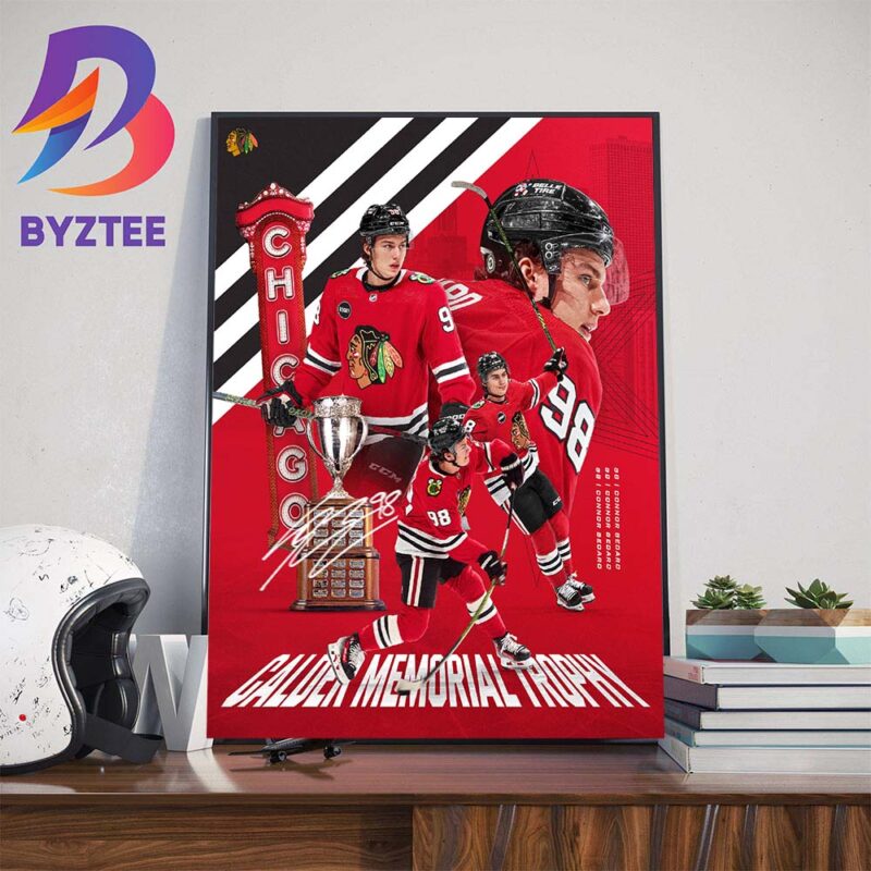 2024 Calder Memorial Trophy Winner Is Connor Bedard Wall Decor Poster ...
