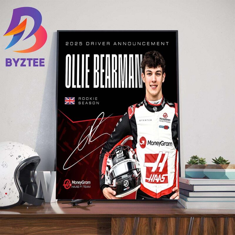 MoneyGram Haas F1 Team 2025 Driver Announcement Ollie Bearman Is The ...