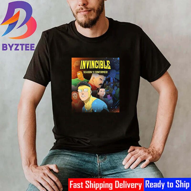 Official Poster Invincible Season 4 Confirmed Unisex T-Shirt - Byztee