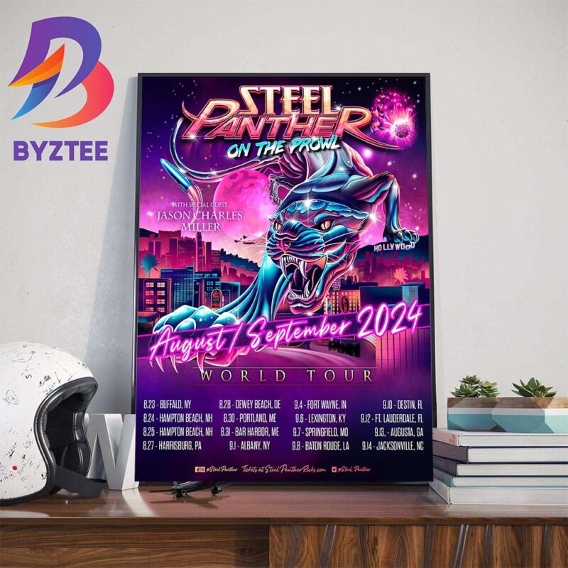 Steel Panther On The Prowl World Tour August And September 2024 With ...
