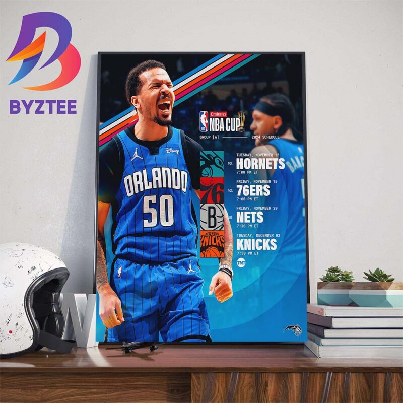 The 2024 Emirates NBA Cup Group Play Schedule Of Orlando Magic Wall ...