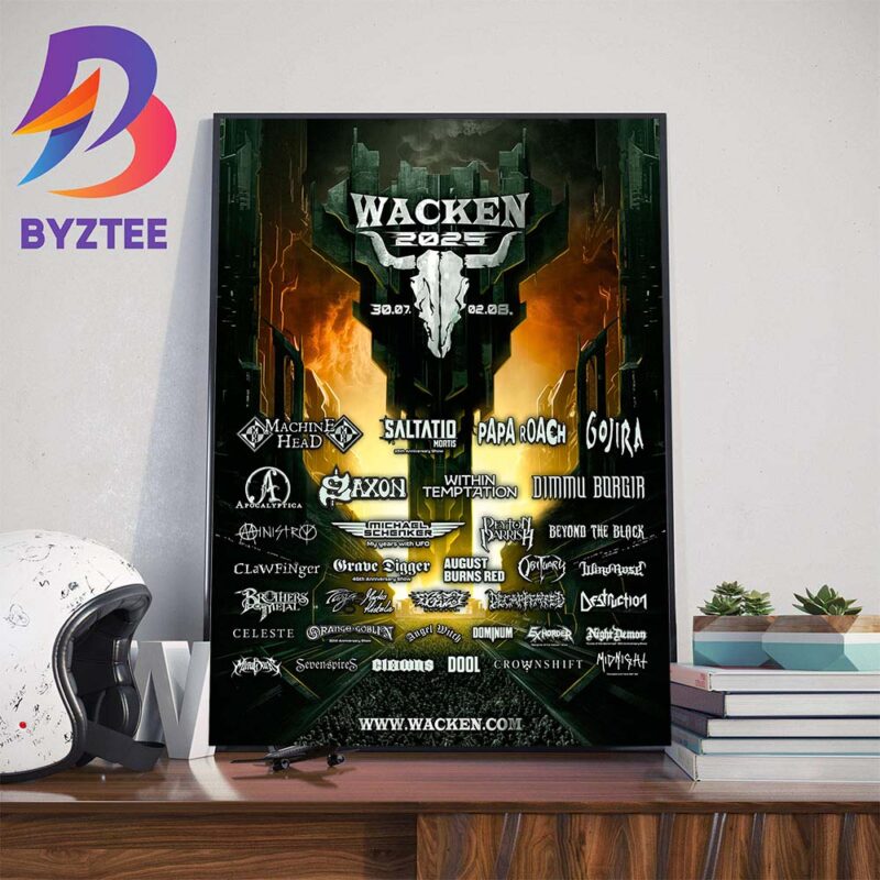 The Wacken Open Air 2025 July 30th to August 2nd 2025 Line Up Official ...