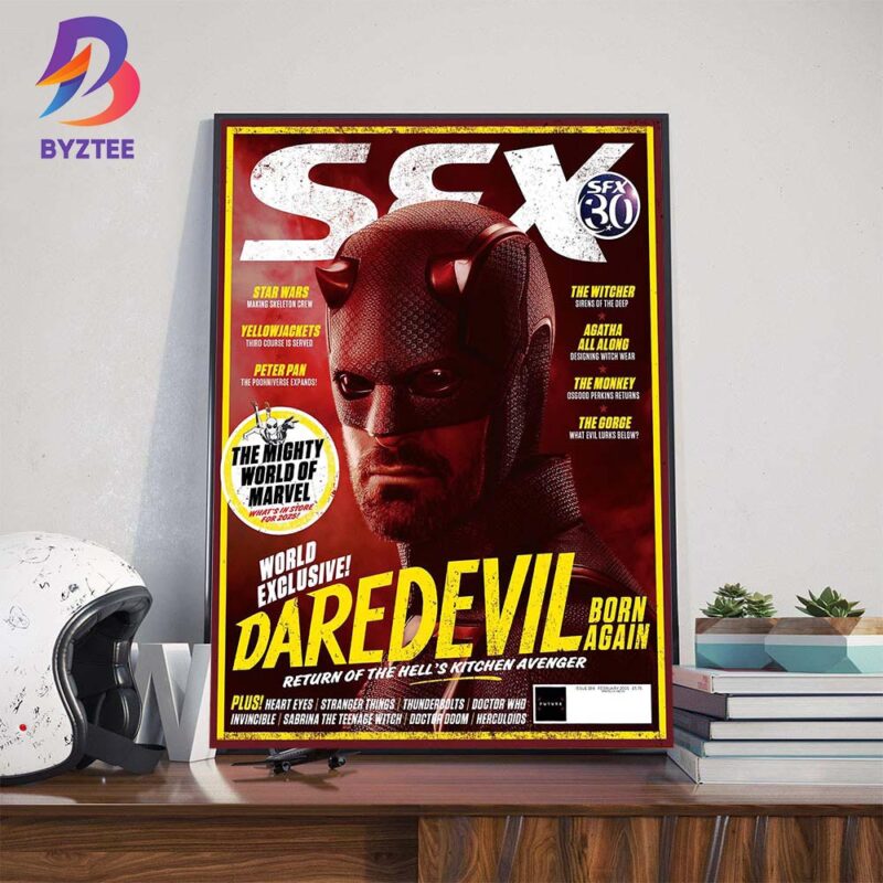 Daredevil Born Again SFX Magazine Cover Wall Decor Poster Canvas - Byztee
