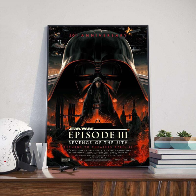 Star Wars Revenge Of The Sith 20th Anniversary 2005-2025 Poster Return ...
