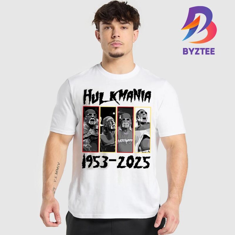 RIP Hulkamania 1953-2025 Hulk Hogan Memorial Wrestling Art Unisex T ...